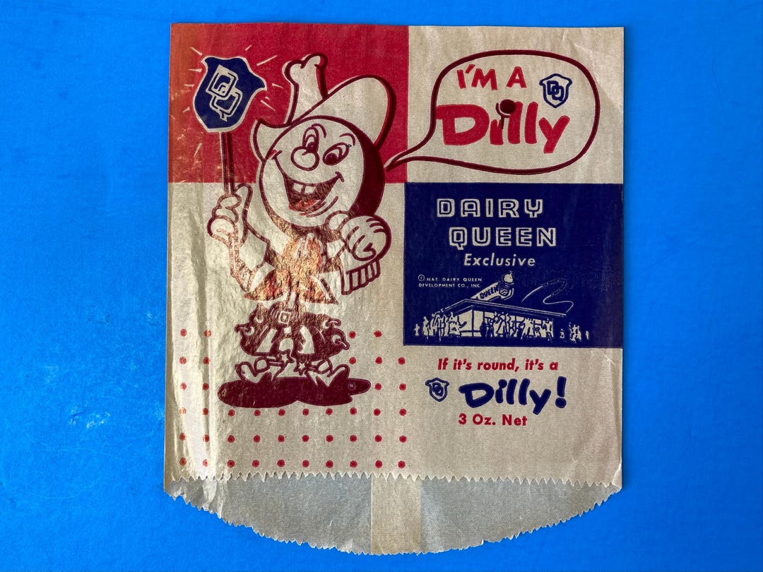 Dilly Bar Envelope Dairy Queen - Etsy