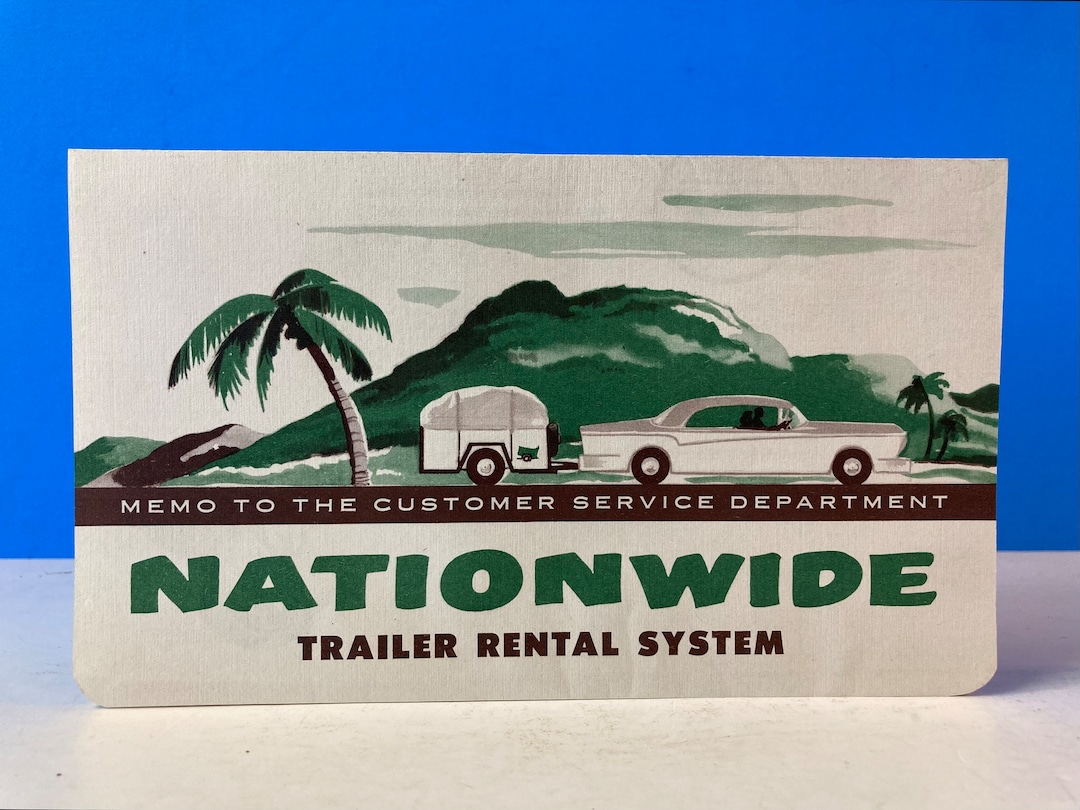 Nationwide Trailer Rental System Customer Service Card - Etsy
