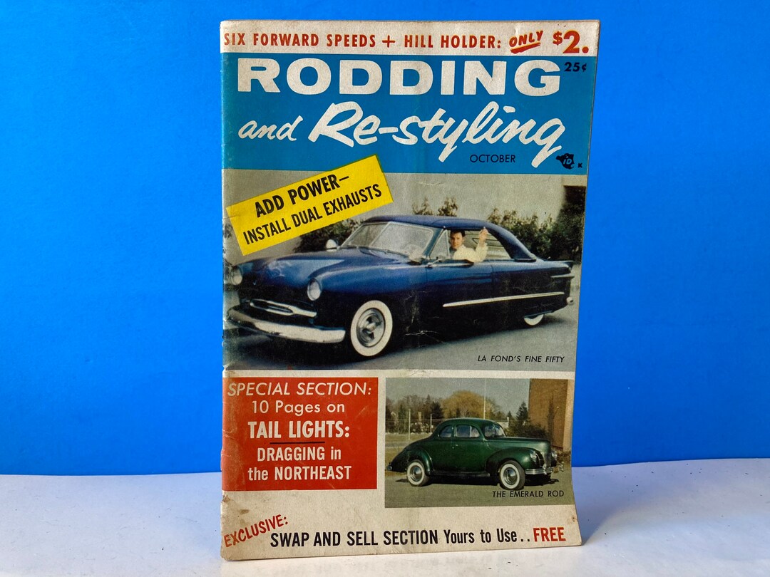 Rodding and Re-styling Magazine October 1957 - Etsy