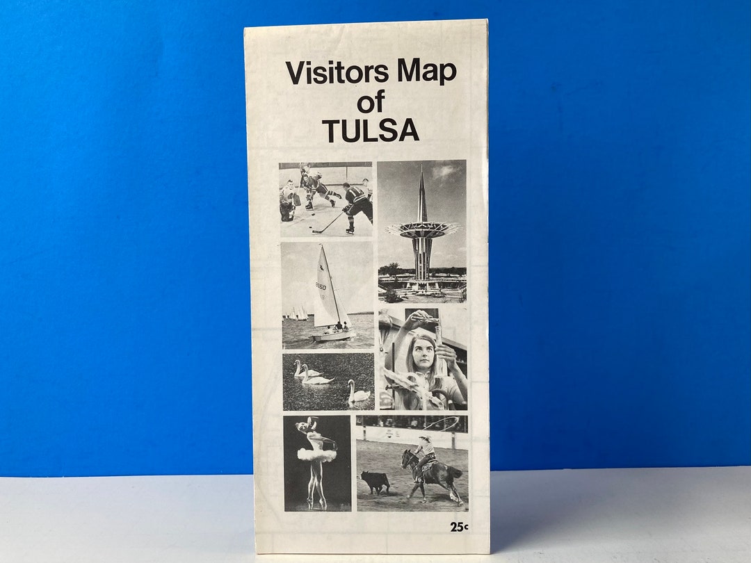 Visitors Map of Tulsa - Etsy