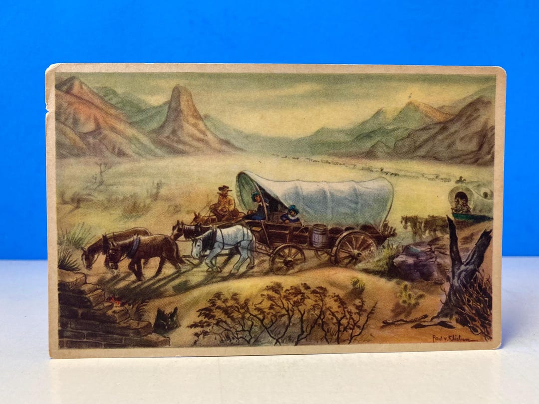 Knott's Berry Place Covered Wagon Diorama Postcard - Etsy