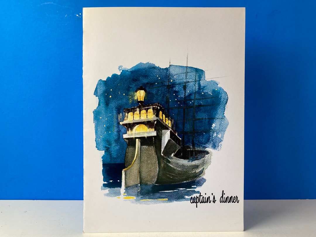 Sitmar Cruise Menu Fairwind Captain's Dinner 1982 - Etsy