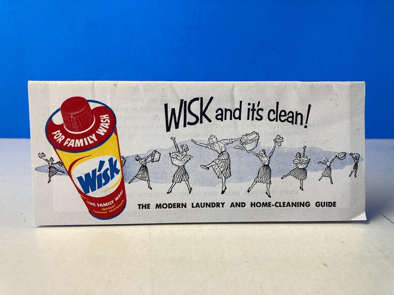 Wisk and It's Clean Booklet - Etsy