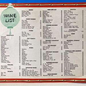 Nankin Cafe Menu Minneapolis 1956 - Etsy