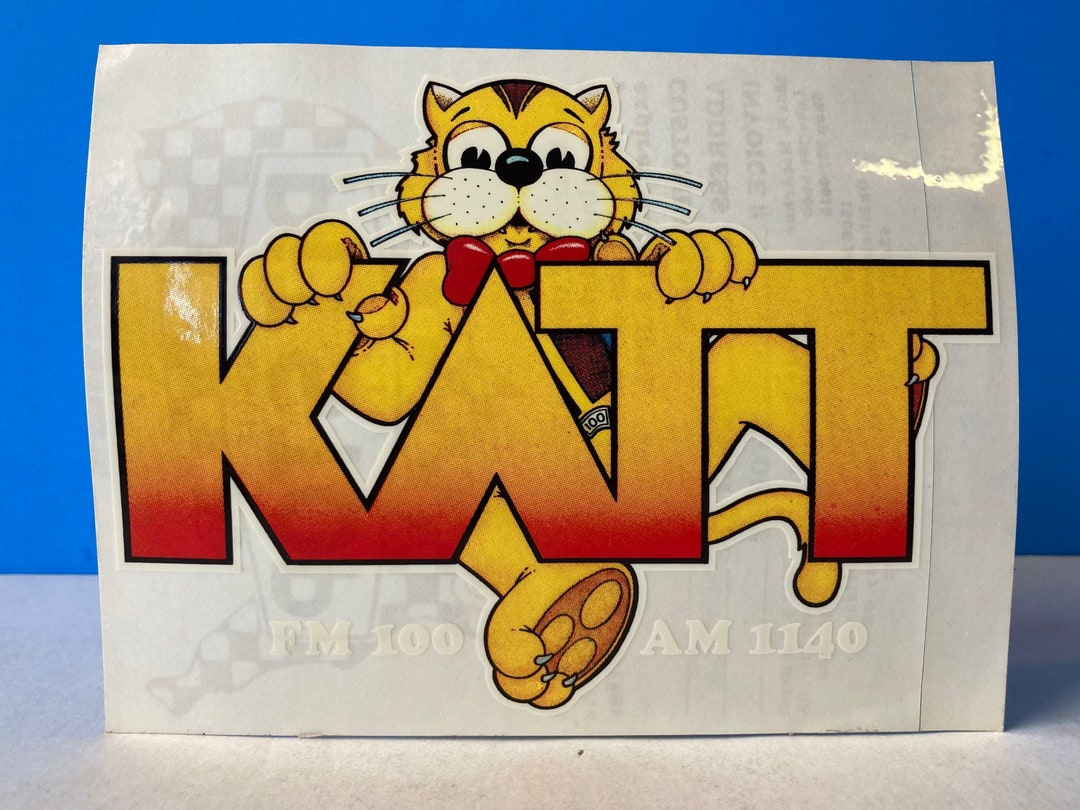 1980's KATT Rock & Roll Bumper Sticker Version 3 - Etsy