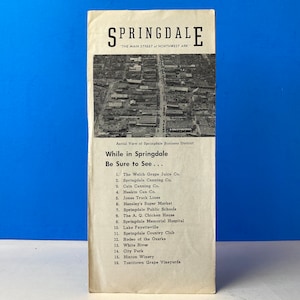 Springdale Arkansas Map - Brochure - Etsy