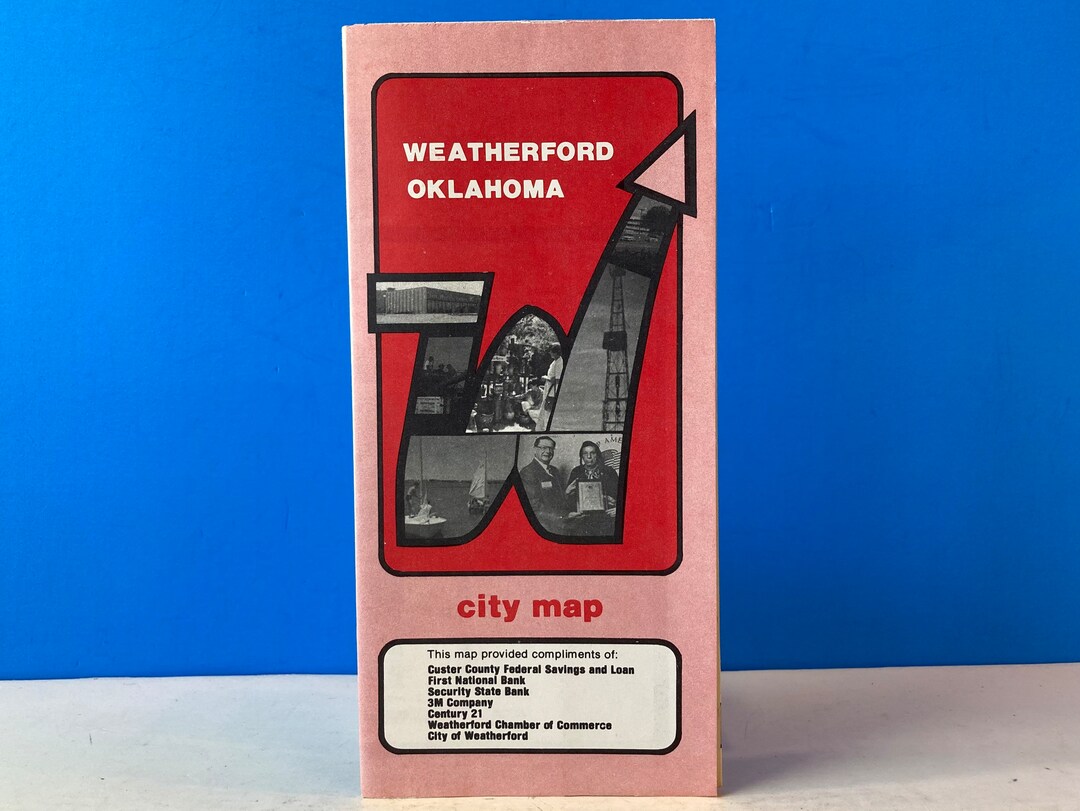 Weatherford City Map - Etsy