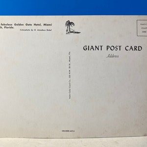 The Golden Gate Hotel Miami Beach Giant Postcard - Etsy
