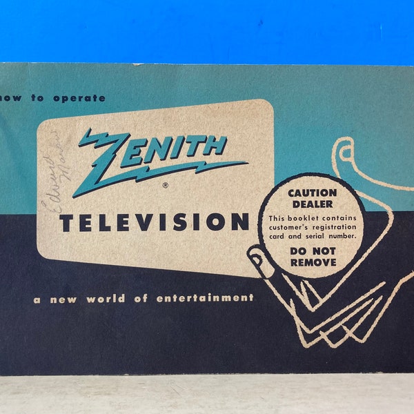 Zenith Television - Etsy
