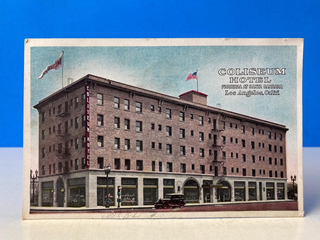 Coliseum Hotel Postcard Los Angeles - Etsy