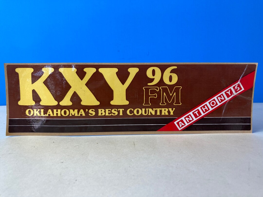Vintage Bumper Sticker KXY 96 Radio Oklahoma - Etsy