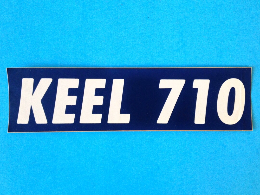 Vintage KEEL 710 Bumper Sticker - Etsy