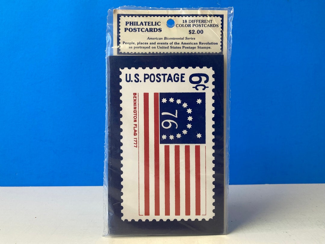 18 Philatelic Postcards Bicentennial Stamp Collection Sealed - Etsy