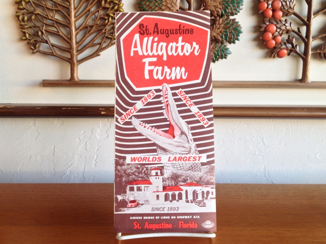 St. Augustine Alligator Farm Brochure - Etsy