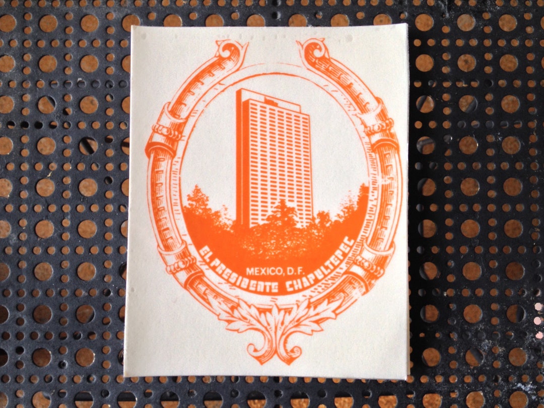 Vintage El Presidente Chapultepec Decal - Etsy