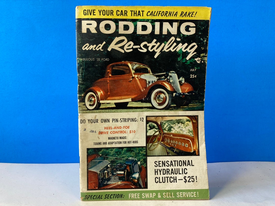 Rodding and Re-styling Magazine July 1957 - Etsy