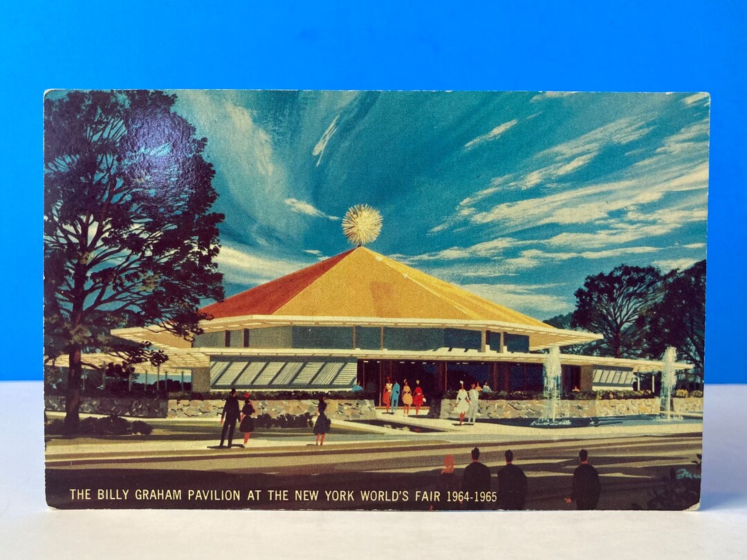 The Billy Graham Pavilion NYWF 64 Postcard - Etsy