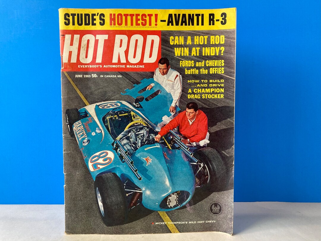 Hot Rod Magazine June 1963 - Etsy