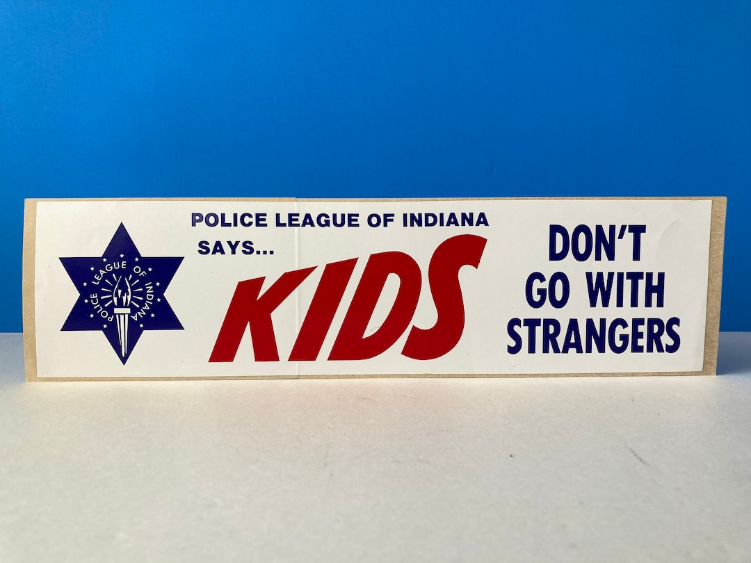 Vintage Police League of Indiana Bumper Sticker - Etsy