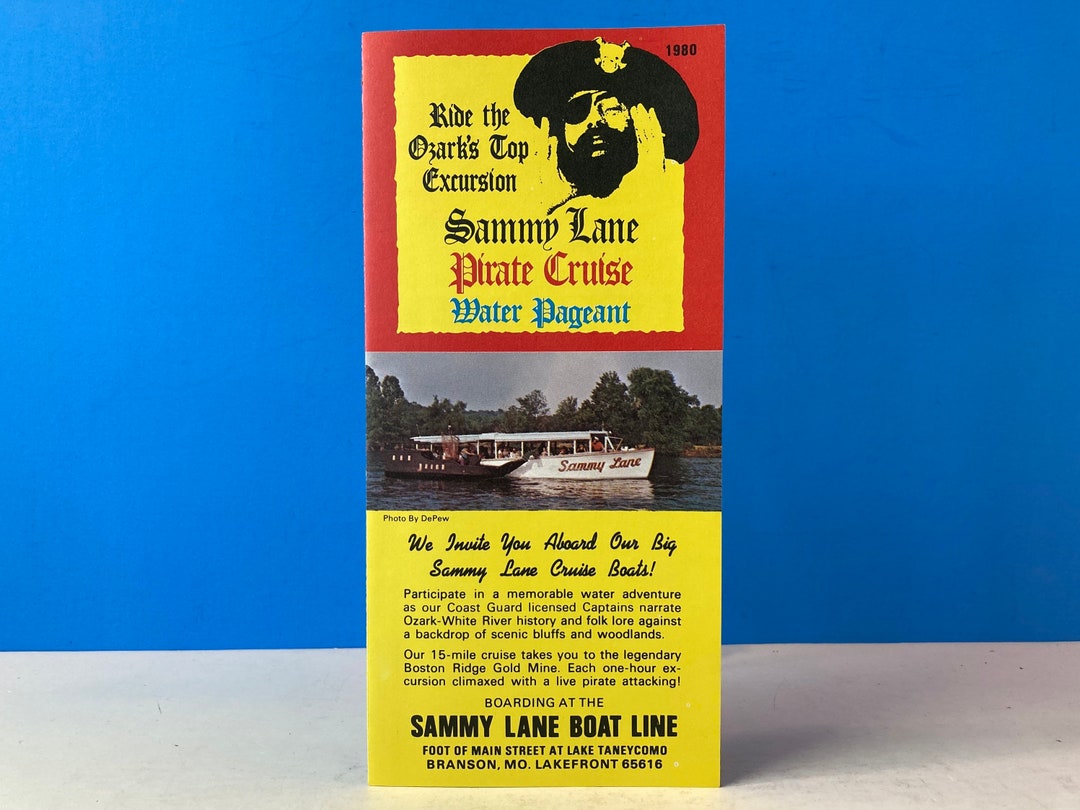 Sammy Lane Pirate Cruise Branson Brochure - Etsy