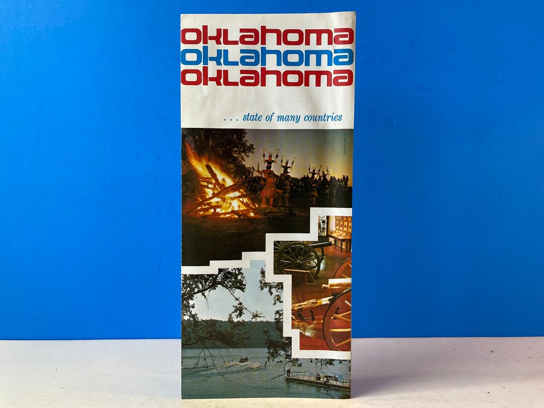 Oklahoma Brochure State of Many Countries - Etsy
