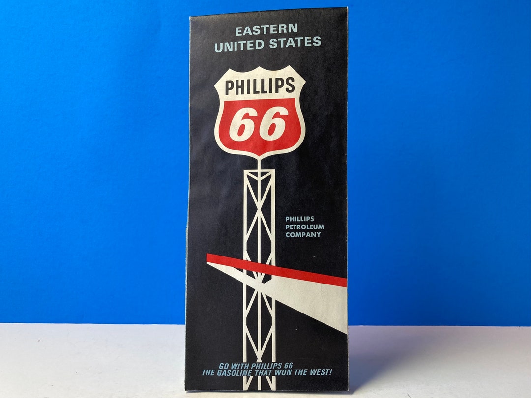 Phillips 66 Eastern United States Map 1966 - Etsy