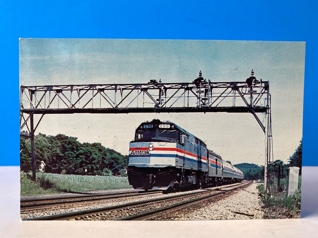 Amtrak's Niagara Rainbow Postcard - Etsy