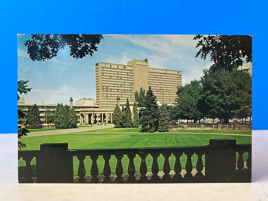 The Denver Hilton Postcard - Etsy