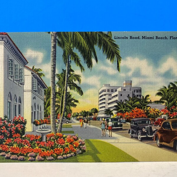 Miami Beach Postcard - Etsy