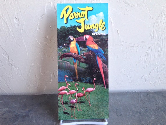 Parrot Jungle Brochure - Etsy