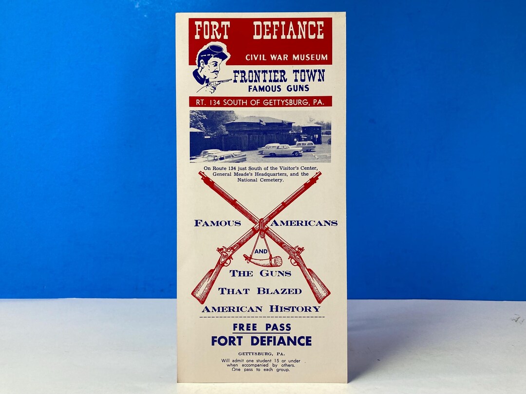 Fort Defiance Civil War Museum Brochure - Etsy
