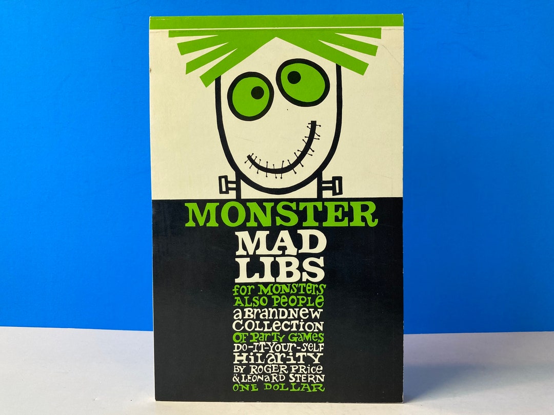 Monster Mad Libs 1965 - Etsy
