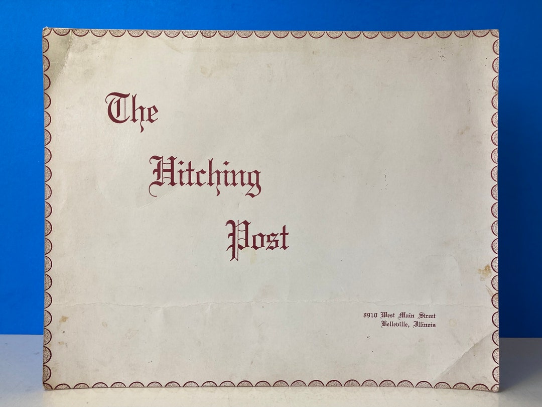 The Hitching Post Menu - Etsy