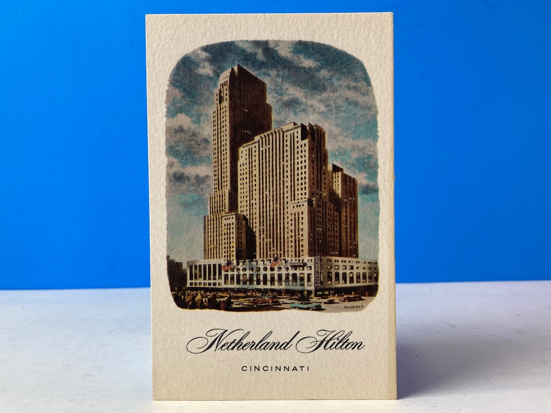 Netherland Hilton Cincinnati Postcard - Etsy