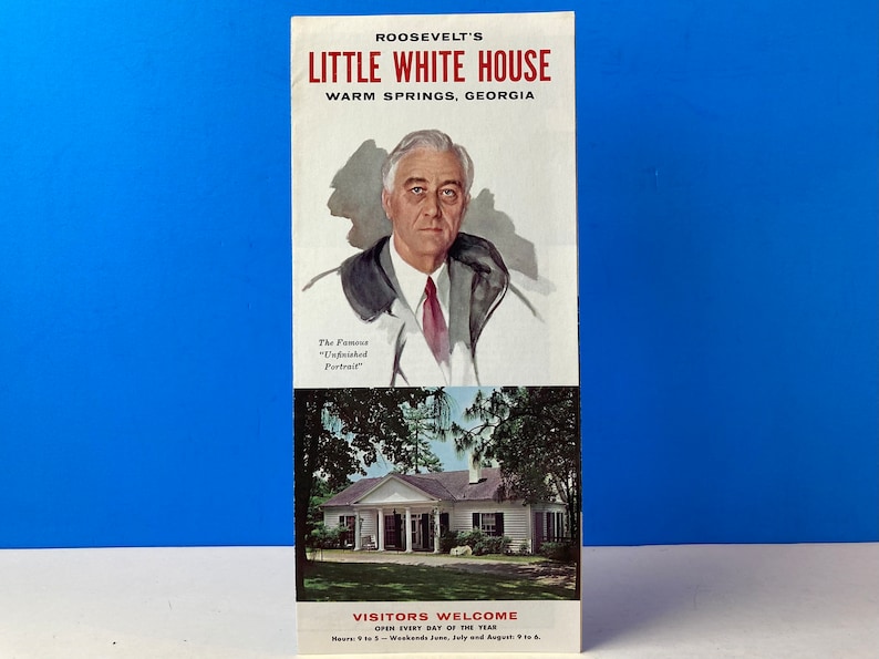 Roosevelt's Little White House Brochure - Etsy