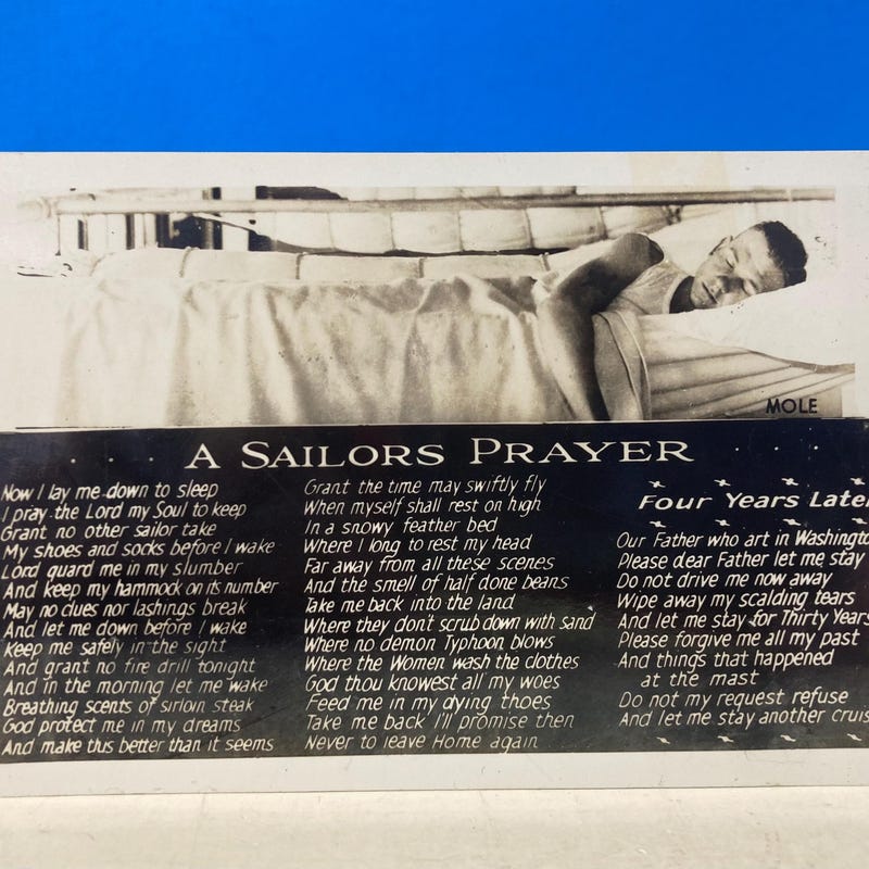Sailor Postcard - Etsy