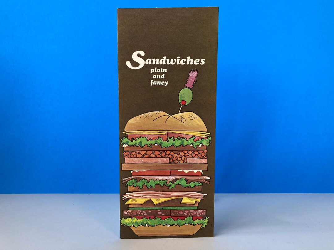 Sandwiches Plain and Fancy Brochure - Etsy