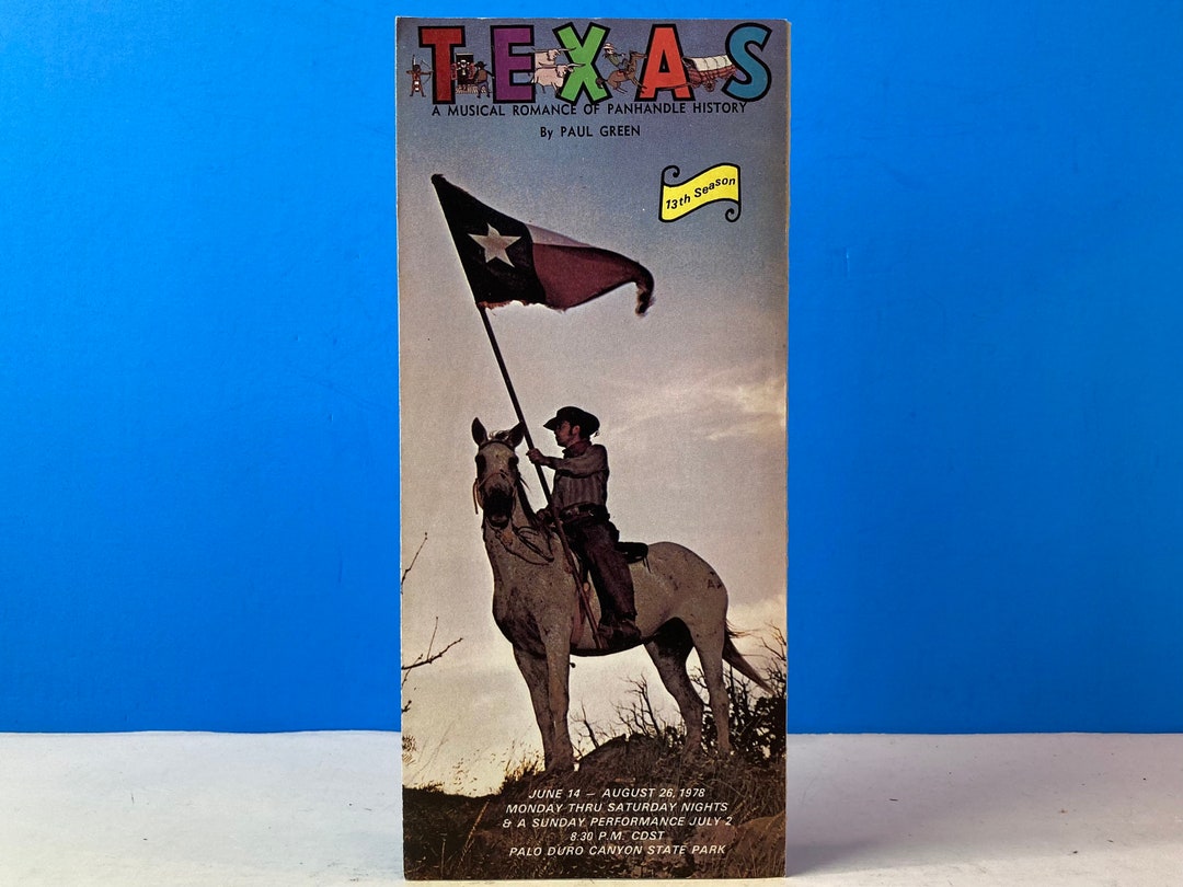 Texas Musical Brochure Palo Duro Canyon 1978 - Etsy