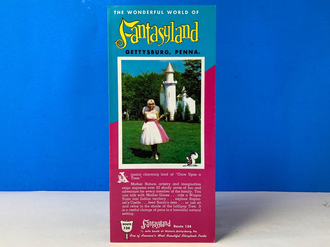 Fantasyland Brochure Gettysburg PA - Etsy