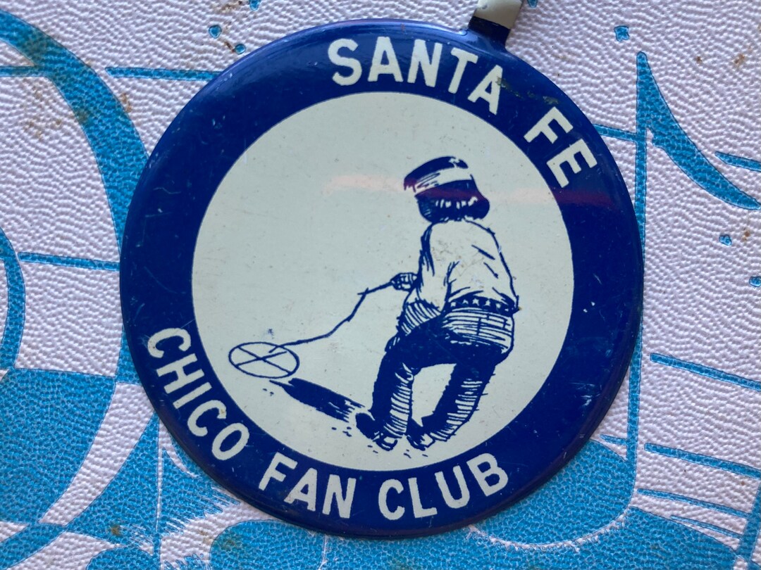 Santa Fe Chico Fan Club Fold Over Pin Button - Etsy