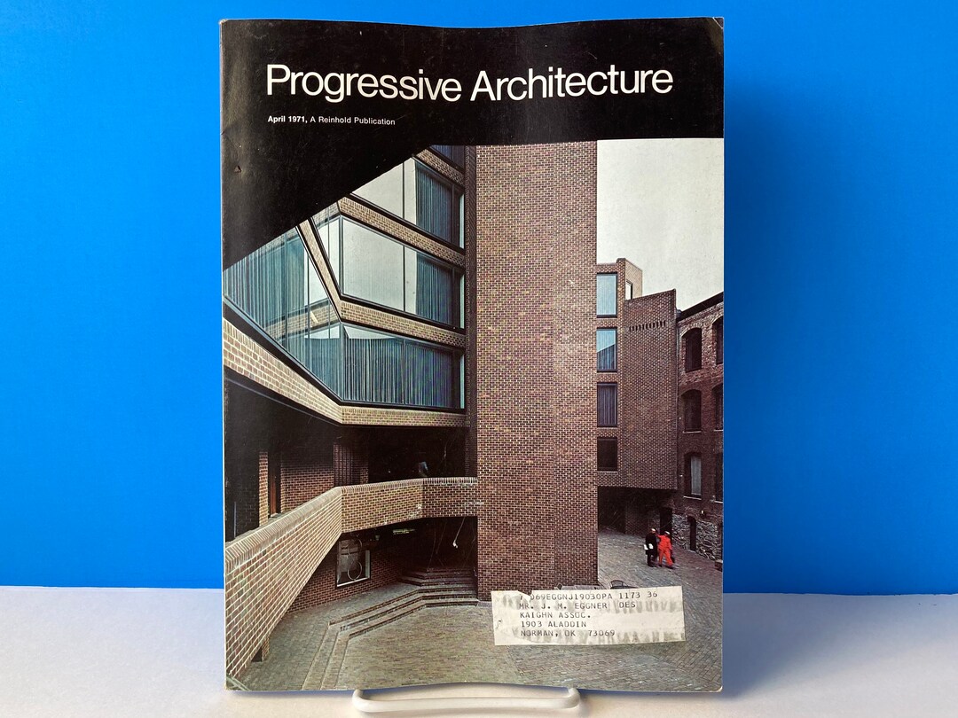 Progressive Architecture April 1971 - Etsy