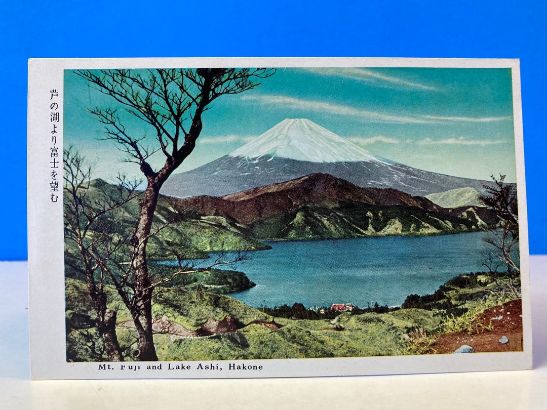 Mt. Fuji & Lake Ashi Postcard - Etsy