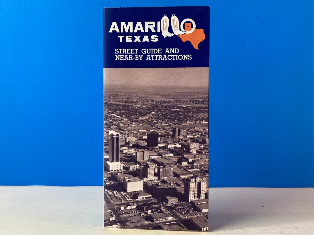 Amarillo Street Guide Map Brochure - Etsy