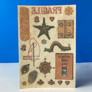 Mad Mod Marks #4 Wacky Body Tatoo Meyercord - Etsy