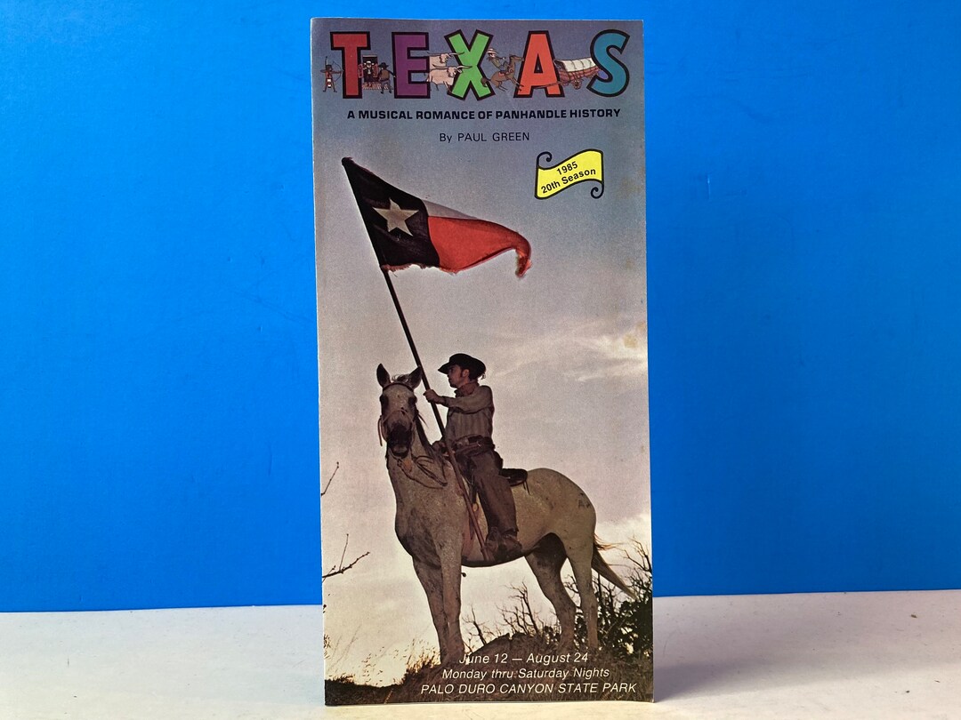 Texas Musical Brochure Palo Duro Canyon 1985 - Etsy