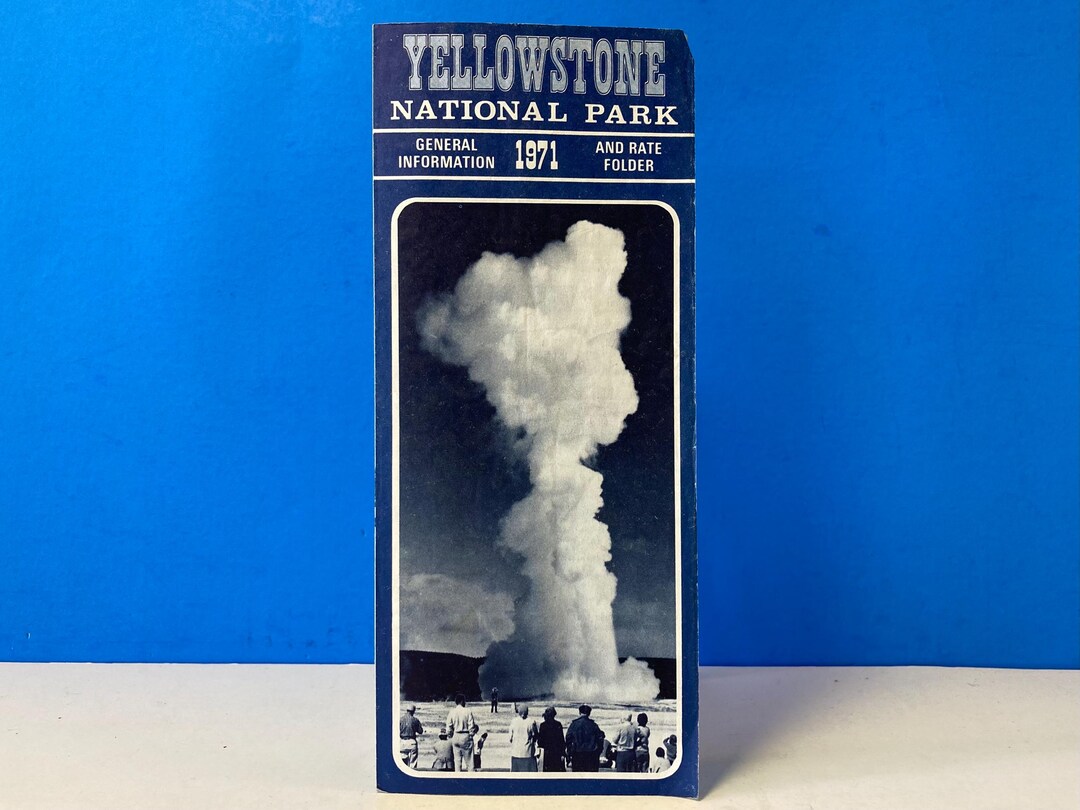 Yellowstone National Park Brochure General Info 1971 - Etsy
