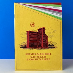 Sheraton Waikiki Guest Services & Room Service Menus - Etsy
