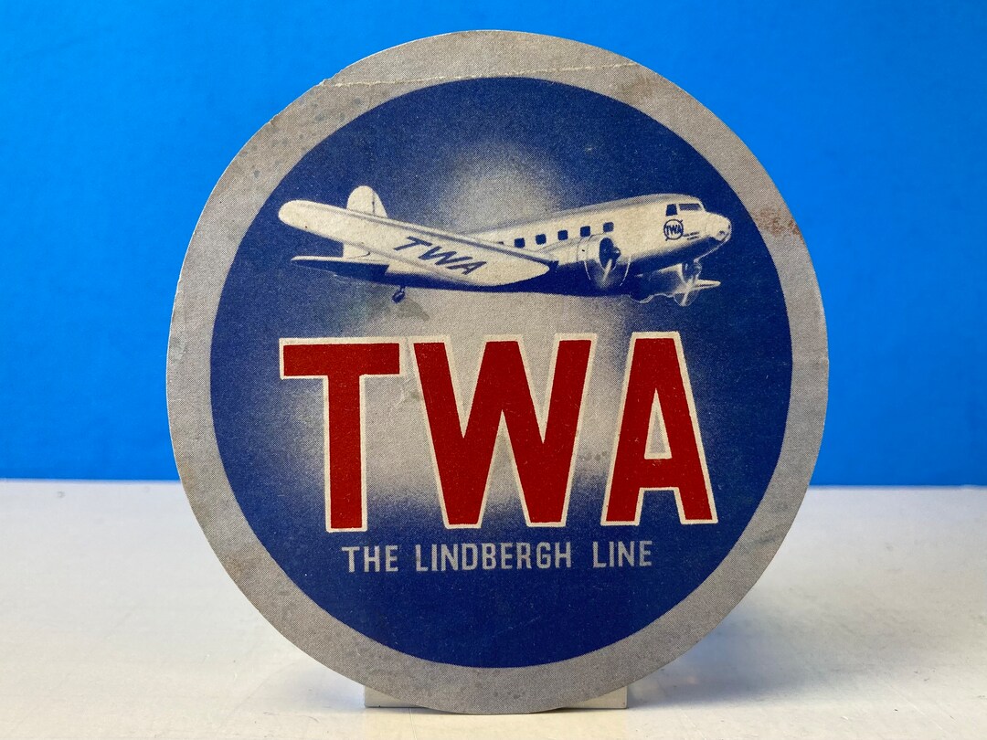Vintage TWA Decal - Etsy