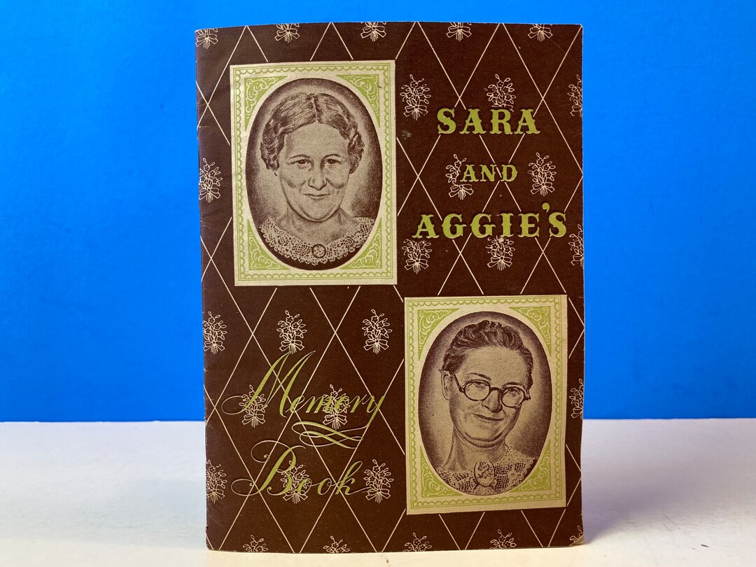 Sara and Aggie's Memory Book 1937 - Etsy