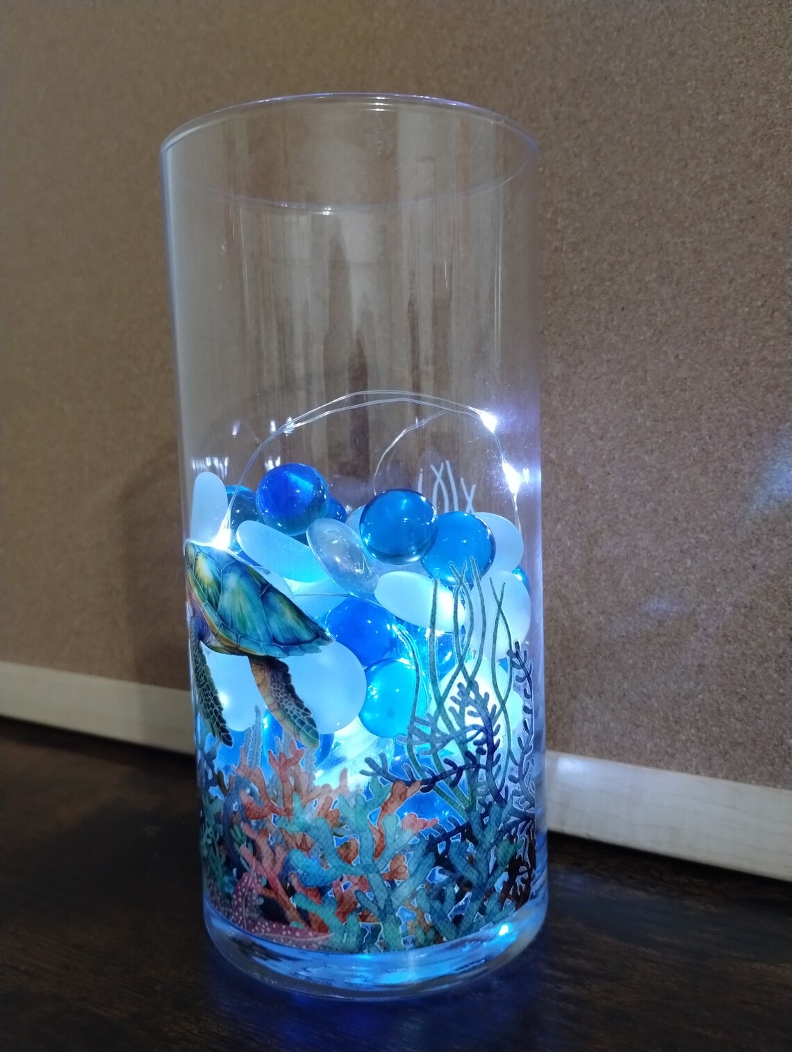 Sea Turtle Centerpiece Vase Gift Home Decor - Etsy